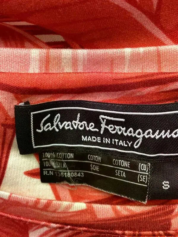 FERRAGAMO Tropical-print T-shirt