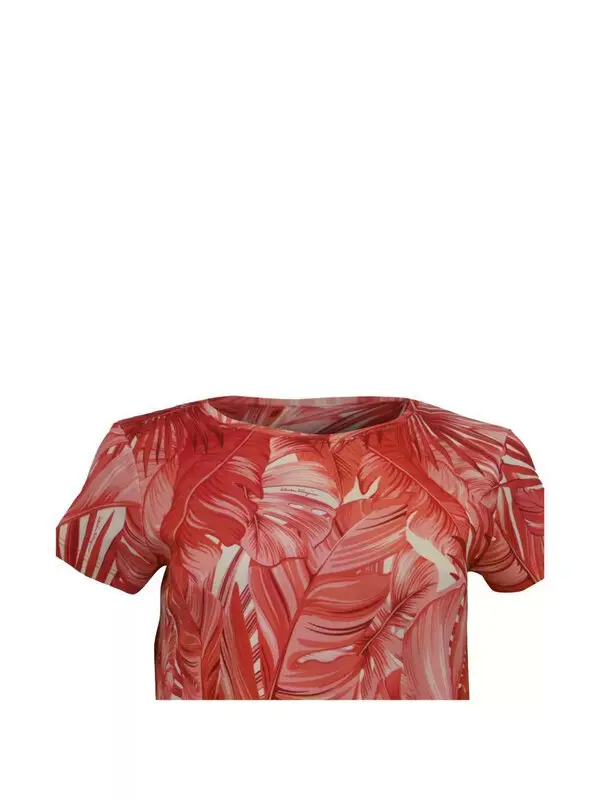 FERRAGAMO Tropical-print T-shirt