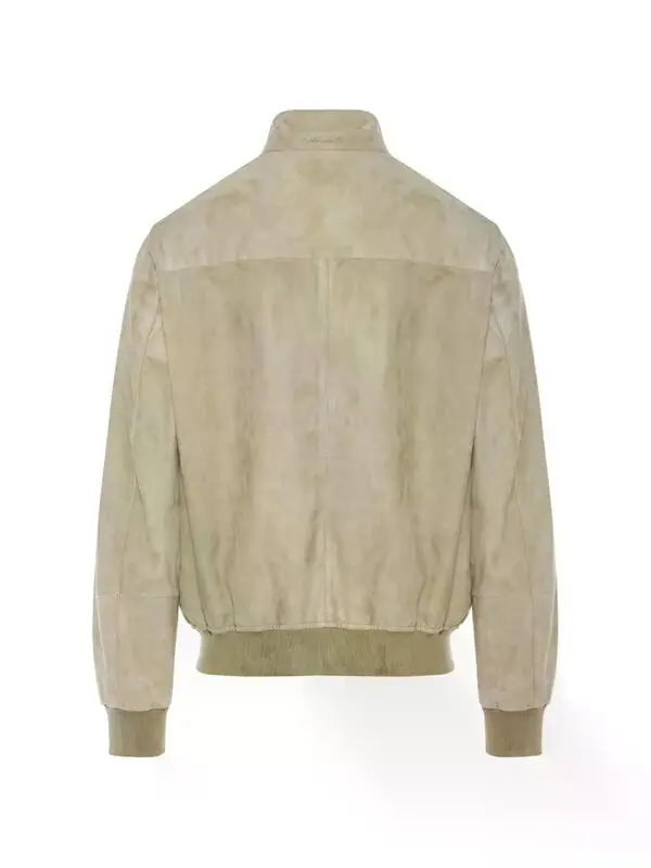MANDELLI Suede-finish Zip-up Jacket