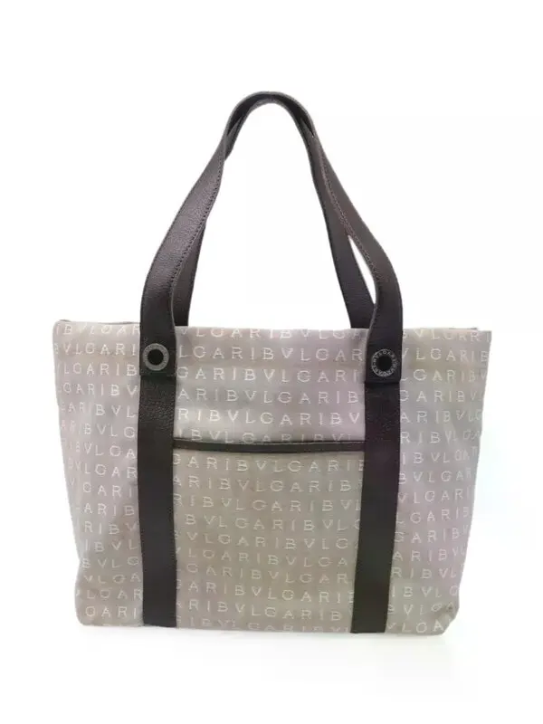 BVLGARI 2000-2010s Logo Mania Tote Bag - Neutrals