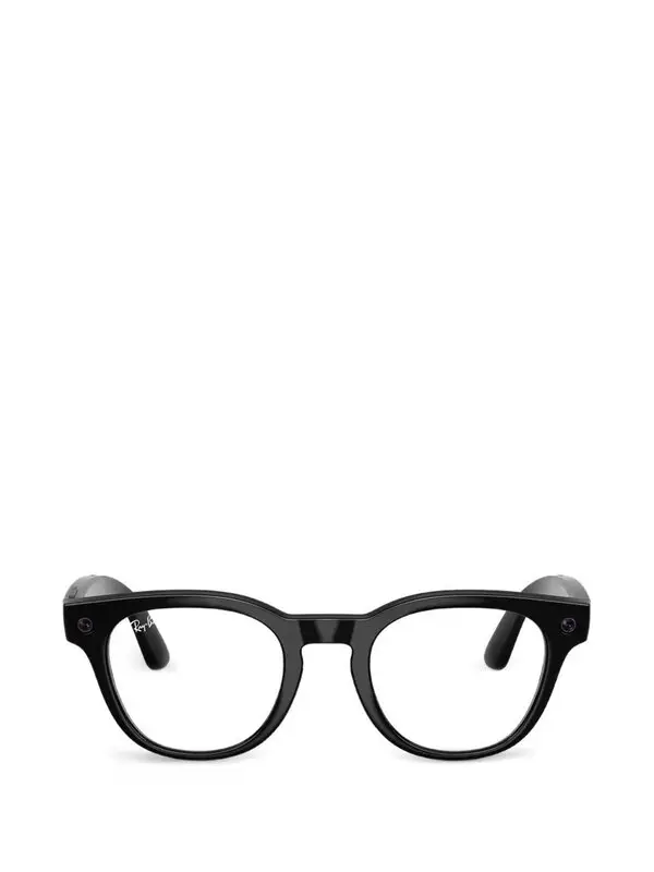 Ray-ban Meta Scriber Round-frame Sunglasses - Black