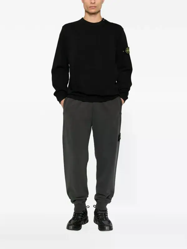 Stone Island Logo-patch Shoulder-button Sweatshirt
