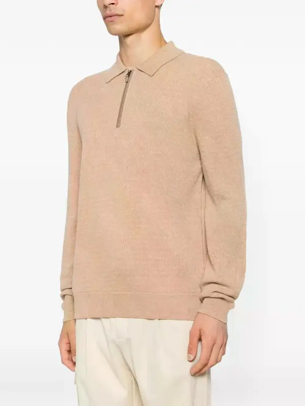 Canali Half-zip Polo Shirt