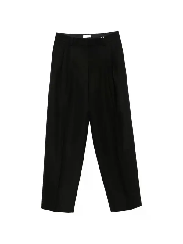 TOTEME Pleated Straight-leg Trousers - Black