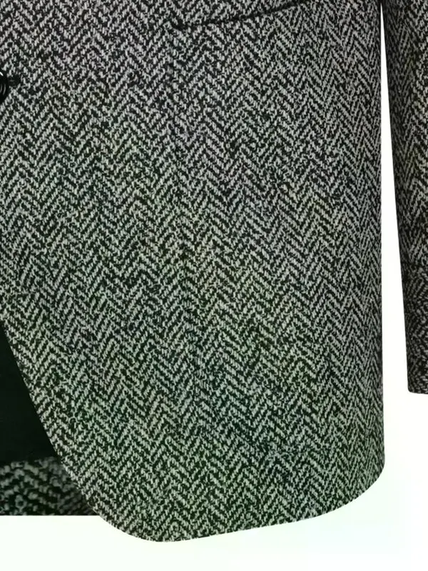 LARDINI Herringbone-pattern Wool-blend Jacket