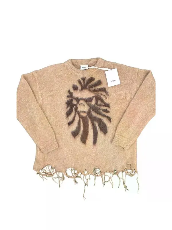 A BATHING APE Distressed Sweater - Neutrals