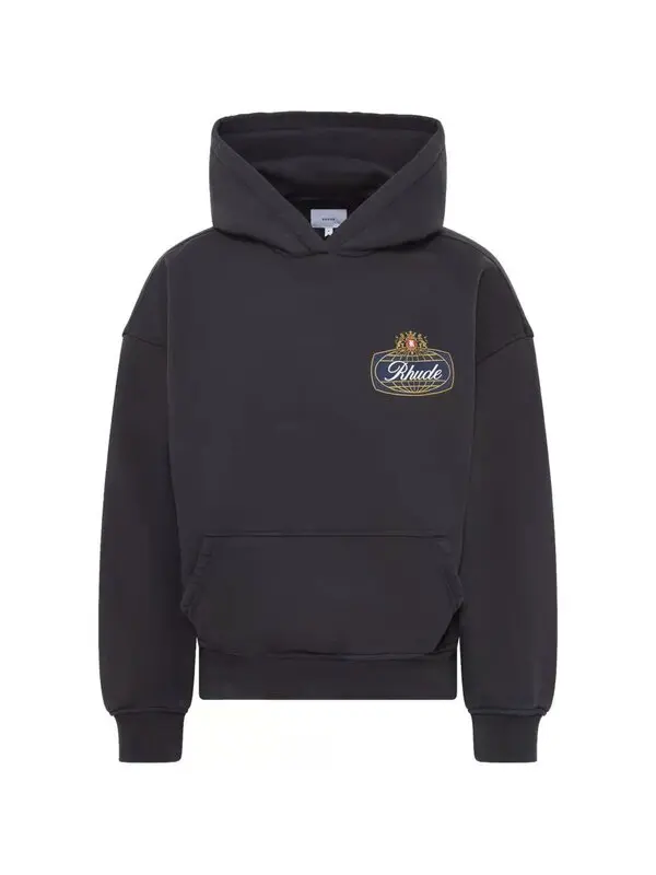 Rhude Safari Crest Hoodie - Black