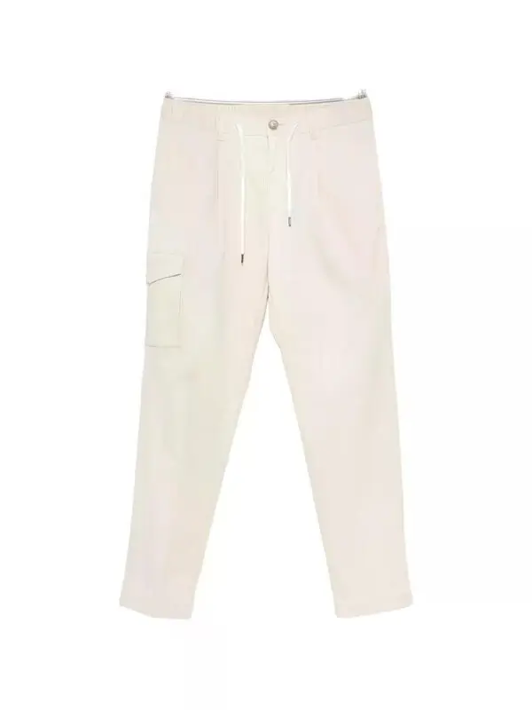 Herno Drawstring-waistband Cargo-pocket Trousers - Neutrals