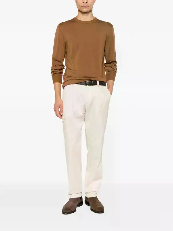 Herno Drawstring Waistband Cargo Pocket Trousers