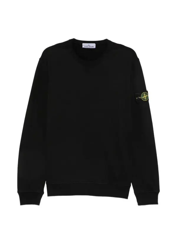 Stone Island Logo-patch Sweatshirt - Black