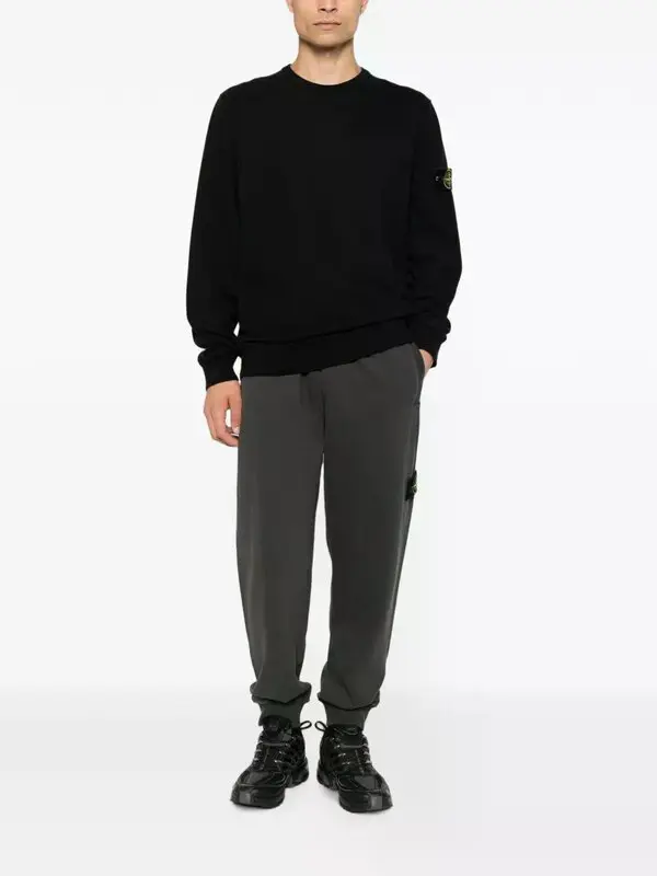 Stone Island Logo-patch Sweatshirt - Black