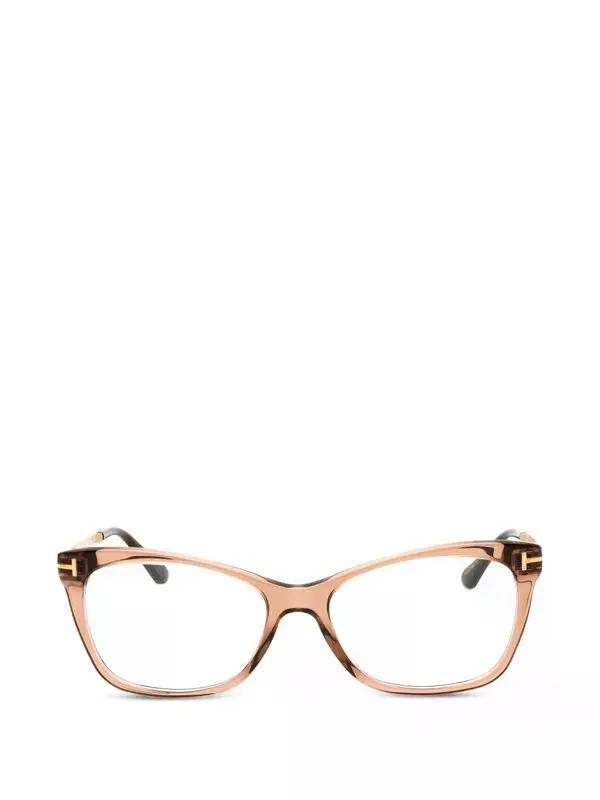 TOM FORD Geometric-frame Eyeglasses - Brown