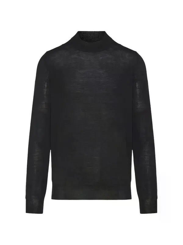 GRAN SASSO High-neck Long-sleeve Sweater - Black