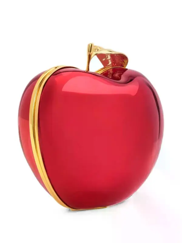 Oscar De La Renta Apple-shaped Clutch Bag - Red