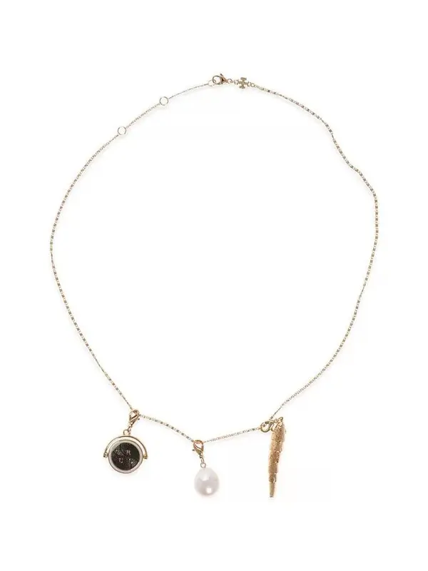 Tory Burch Freshwater Pearl And Cubic Zirconia Necklace