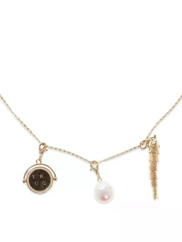 Tory Burch Freshwater Pearl And Cubic Zirconia Necklace