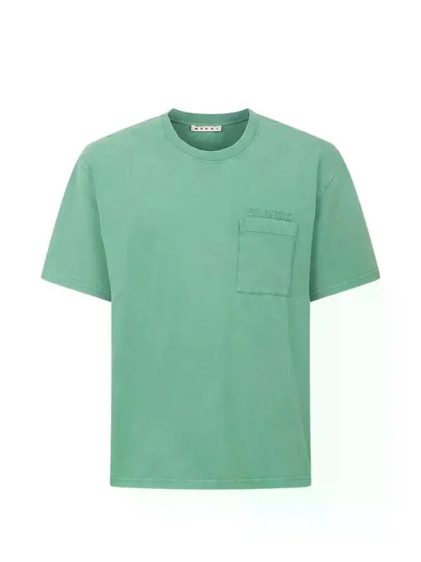 Marni Chest-pocket Cotton T-shirt - Green