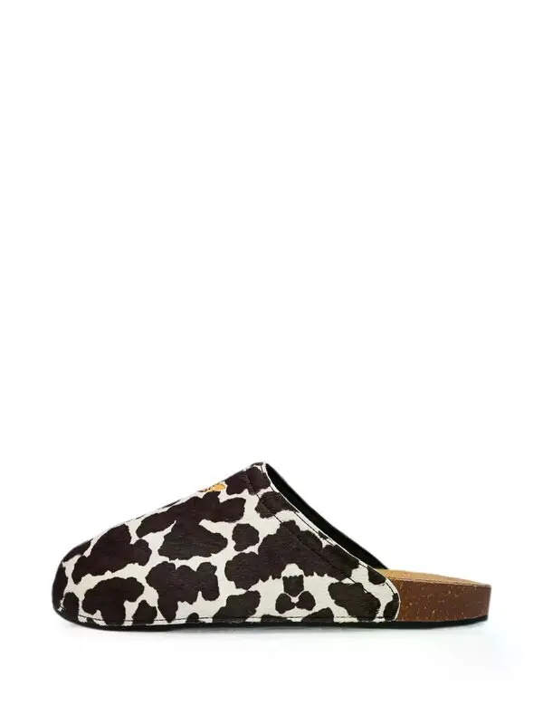 Adidas Adimule Cow-print Mules - Black