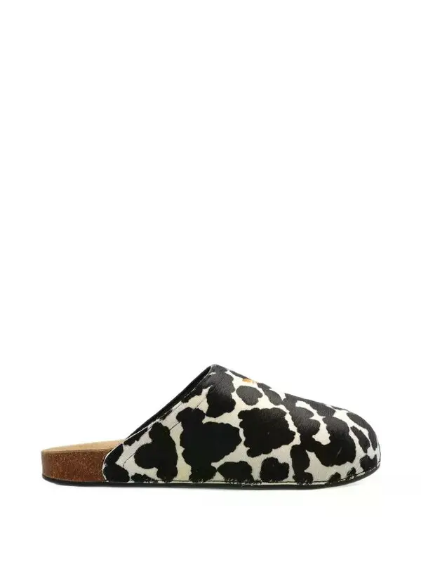 Adidas Adimule Cow-print Mules - Black