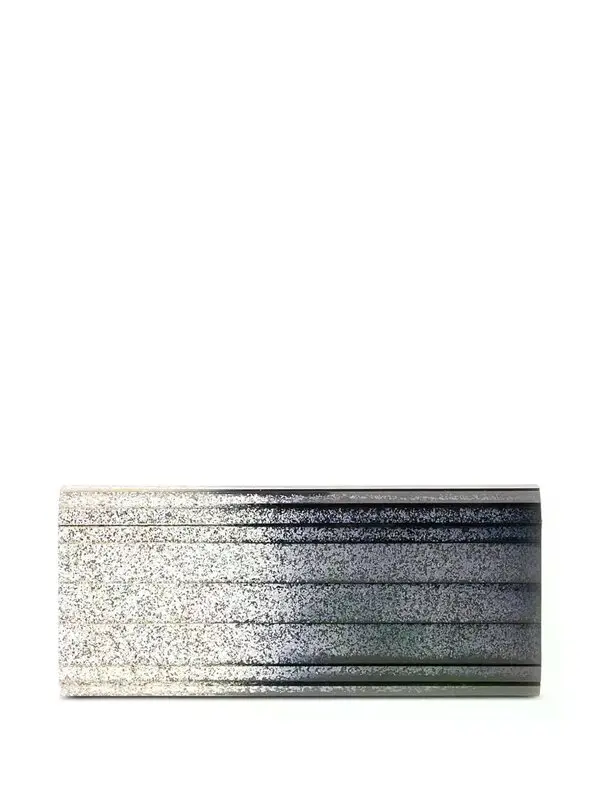 JIMMY CHOO Sweetie Glitter-effect Clutch Bag - Silver