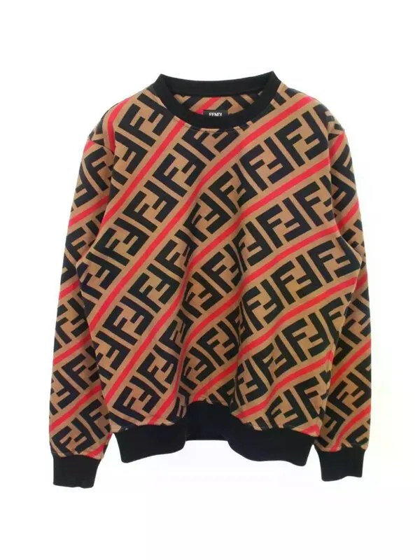 Fendi Monogram-pattern Sweater - Neutrals