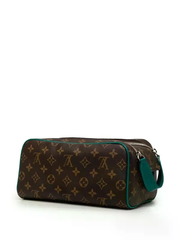 LOUIS VUITTON 2021-2026 Monogram Macassar Dopp Kit Vanity Bag - Brown