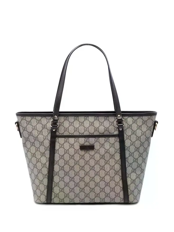 Gucci 2016-2026 Gg Supreme Joy Convertible Tote Satchel - Neutrals