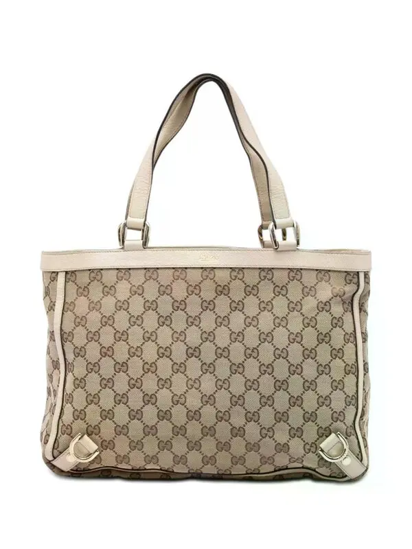 Gucci 2016-2026 Gg Canvas Abbey D Ring Tote Bag - Neutrals