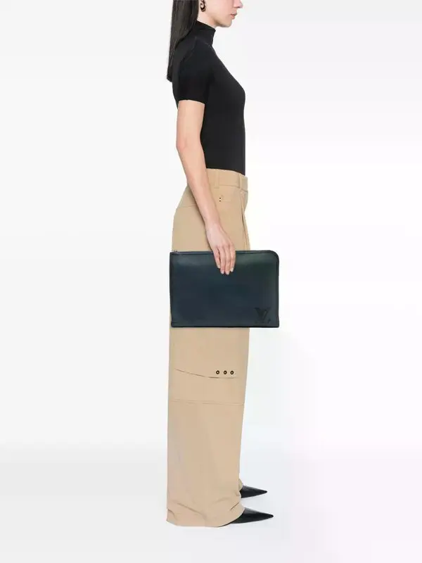 LOUIS VUITTON Taurillon Pochette Jour Gm Clutch Bag
