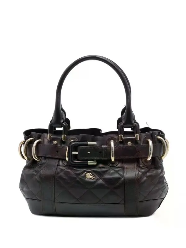 Burberry 2000-2017 Baby Quilted Leather Beaton Handbag - Brown
