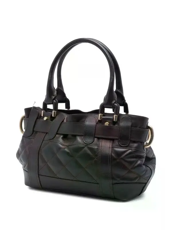 Burberry Quilted Leather Beaton Handbag