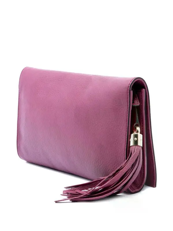 Gucci Leather Soho Disco Clutch Bag - Pink