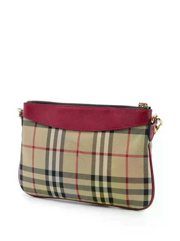 Burberry Haymarket Check Nylon Peyton Crossbody Bag