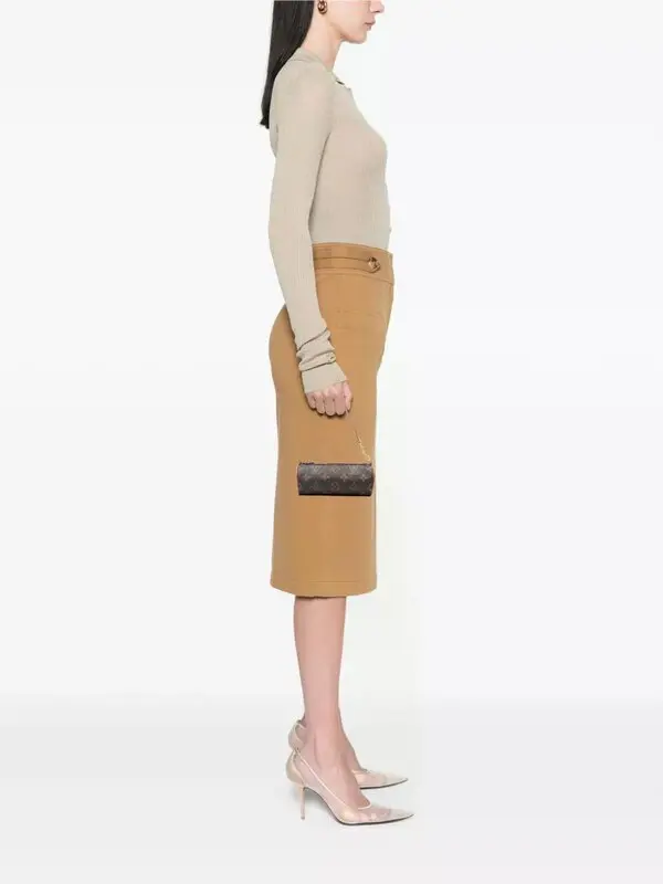 LOUIS VUITTON 1990-2010 Monogram Papillon Pochette Handbag - Brown