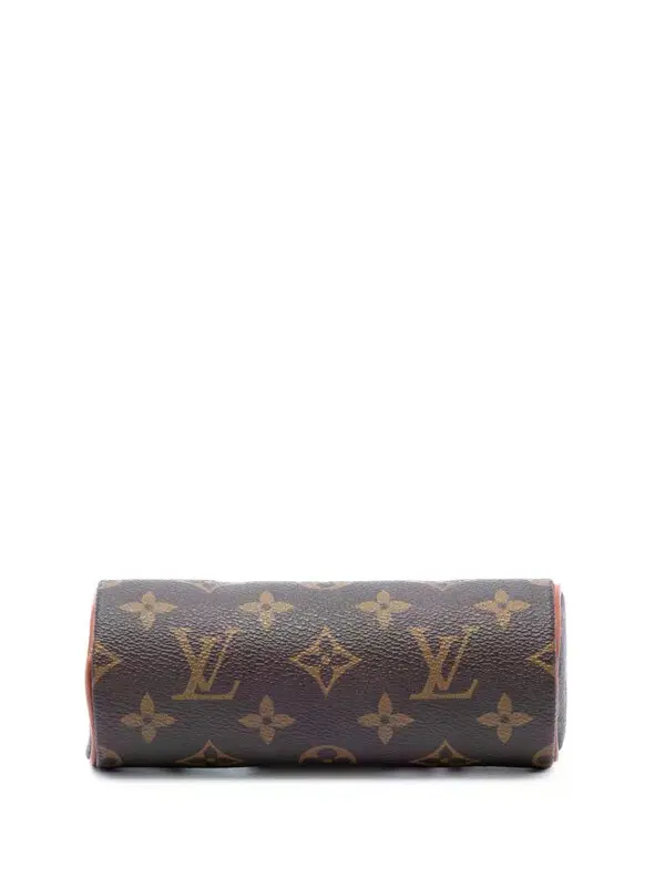 LOUIS VUITTON 1990-2010 Monogram Papillon Pochette Handbag - Brown