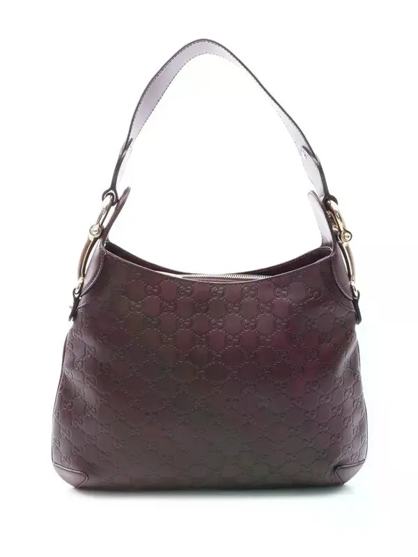 Gucci 2000-2015 Guccissima Horsebit Creole Hobo Bag - Brown