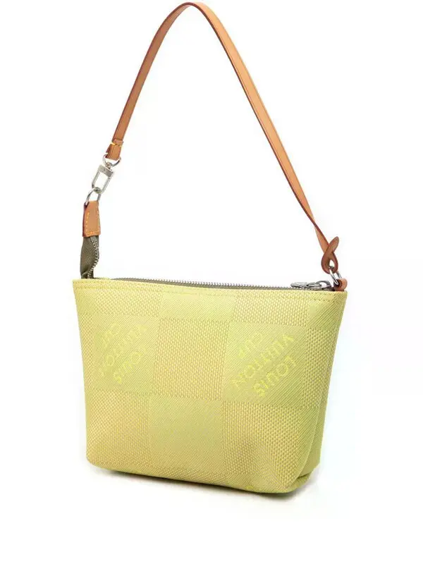 LOUIS VUITTON 2002 Damier Geant Cup Volunteer Pochette Shoulder Bag - Green