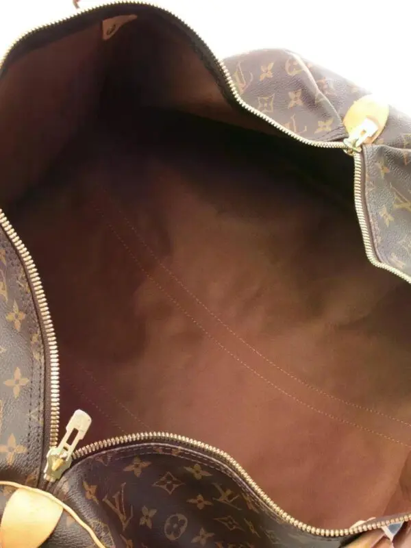 LOUIS VUITTON 2000 55 Keepall Boston Monogram Luggage Bag - Brown