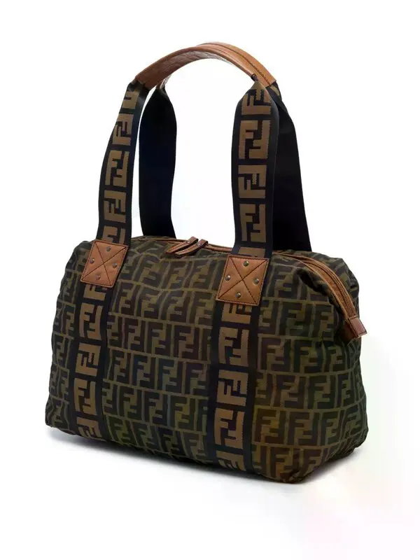 Fendi 2000-2010 Zucca Canvas Tote Bag - Brown