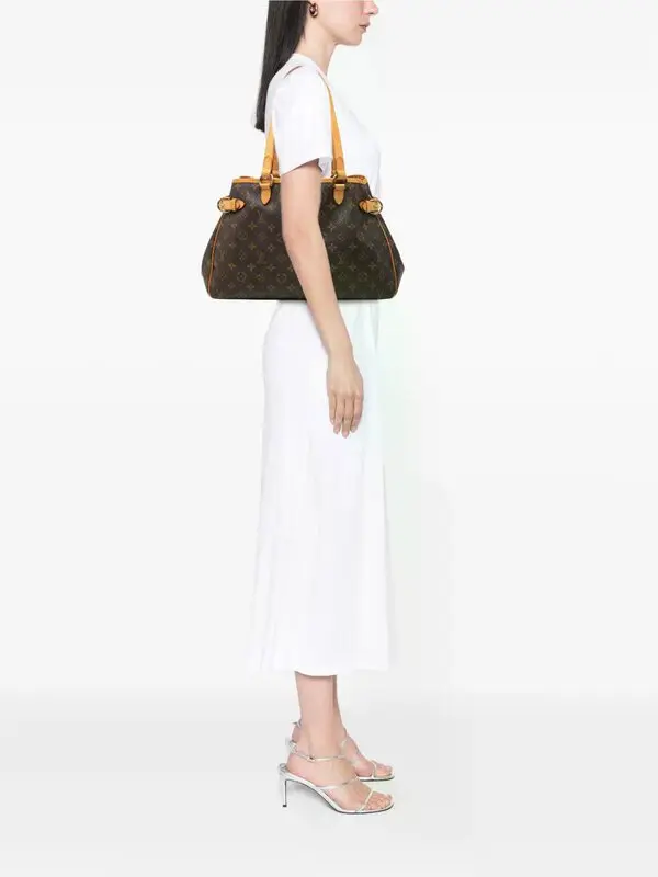 LOUIS VUITTON 2005 Monogram Batignolles Horizontal Tote Bag - Brown
