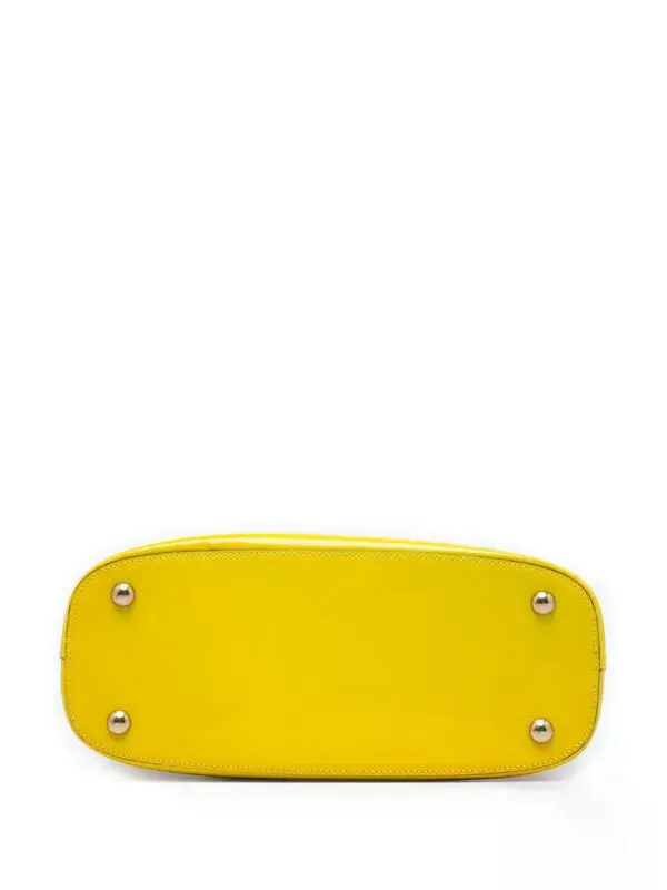 Gucci 2016-2026 Patent Bright Bit Satchel - Yellow