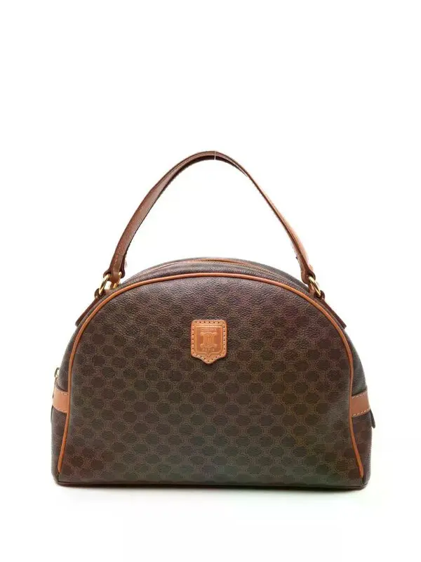 Celine 1993 Macadam Coated Canvas Dome Handbag
