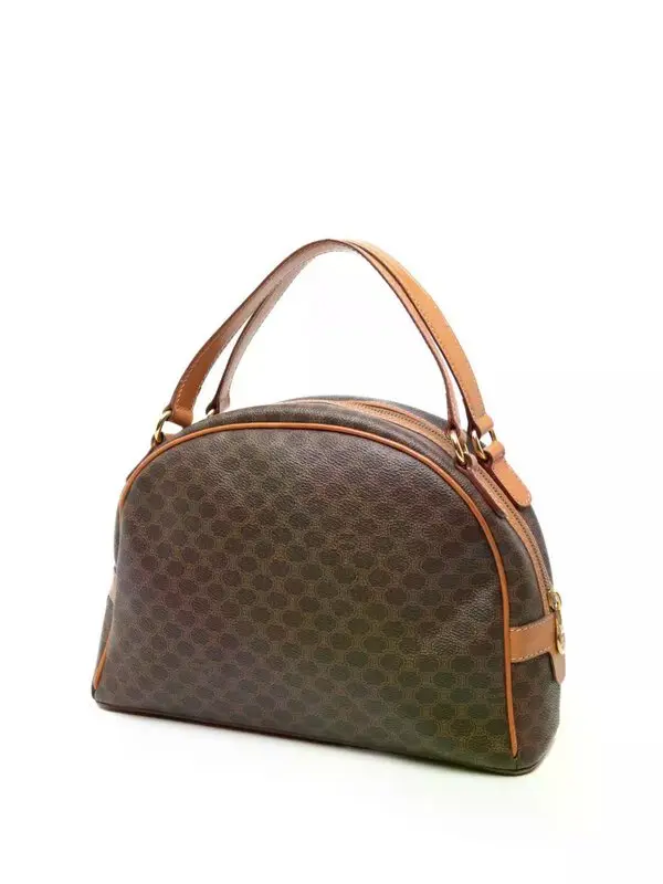 Celine 1993 Macadam Coated Canvas Dome Handbag