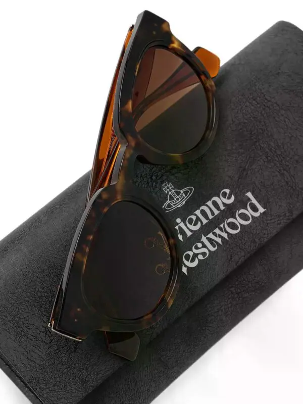 VIVIENNE WESTWOOD Tortoiseshell-effect Round-frame Sunglasses