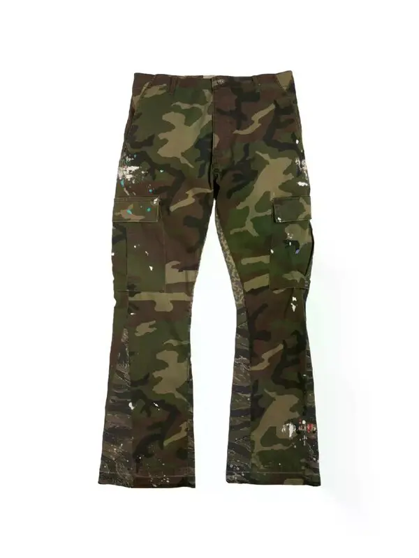 GALLERY DEPT. La Flare Paint-splatter Cargo Pants - Green