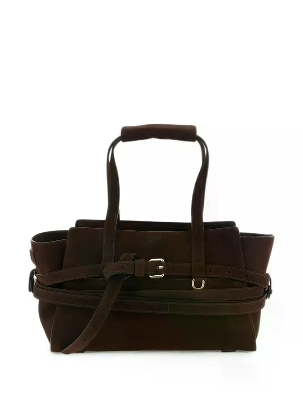 Moschino Tie Me Belt-detail Tote Bag - Brown