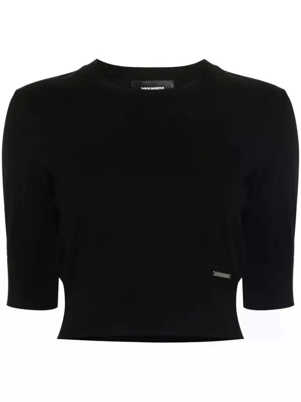 Dsquared2 Cropped Sweater - Black