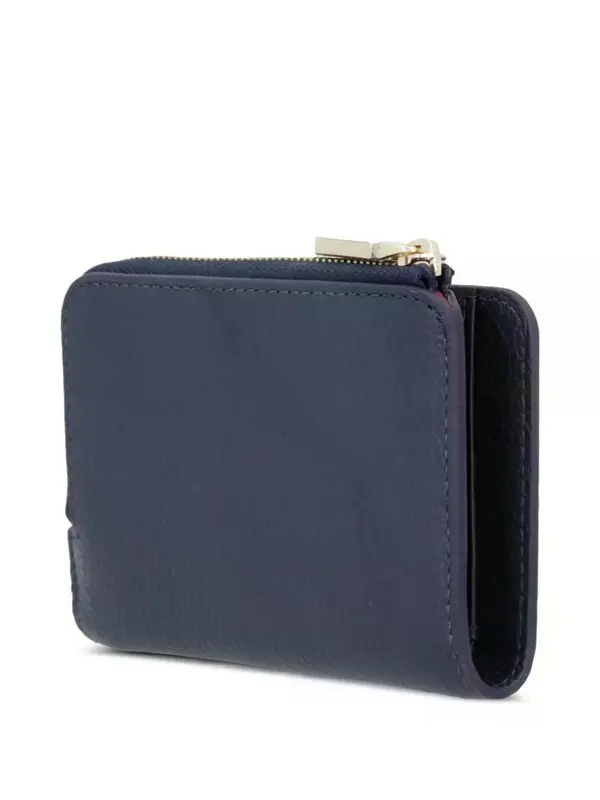 COCCINELLE Small Metallic Logo-print Leather Wallet
