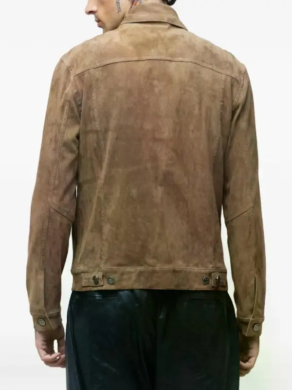 GIORGIO BRATO Button-up Suede Jacket