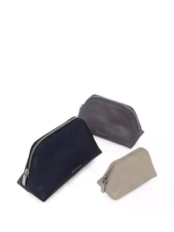 COCCINELLE Logo-print Leather Make-up Bags